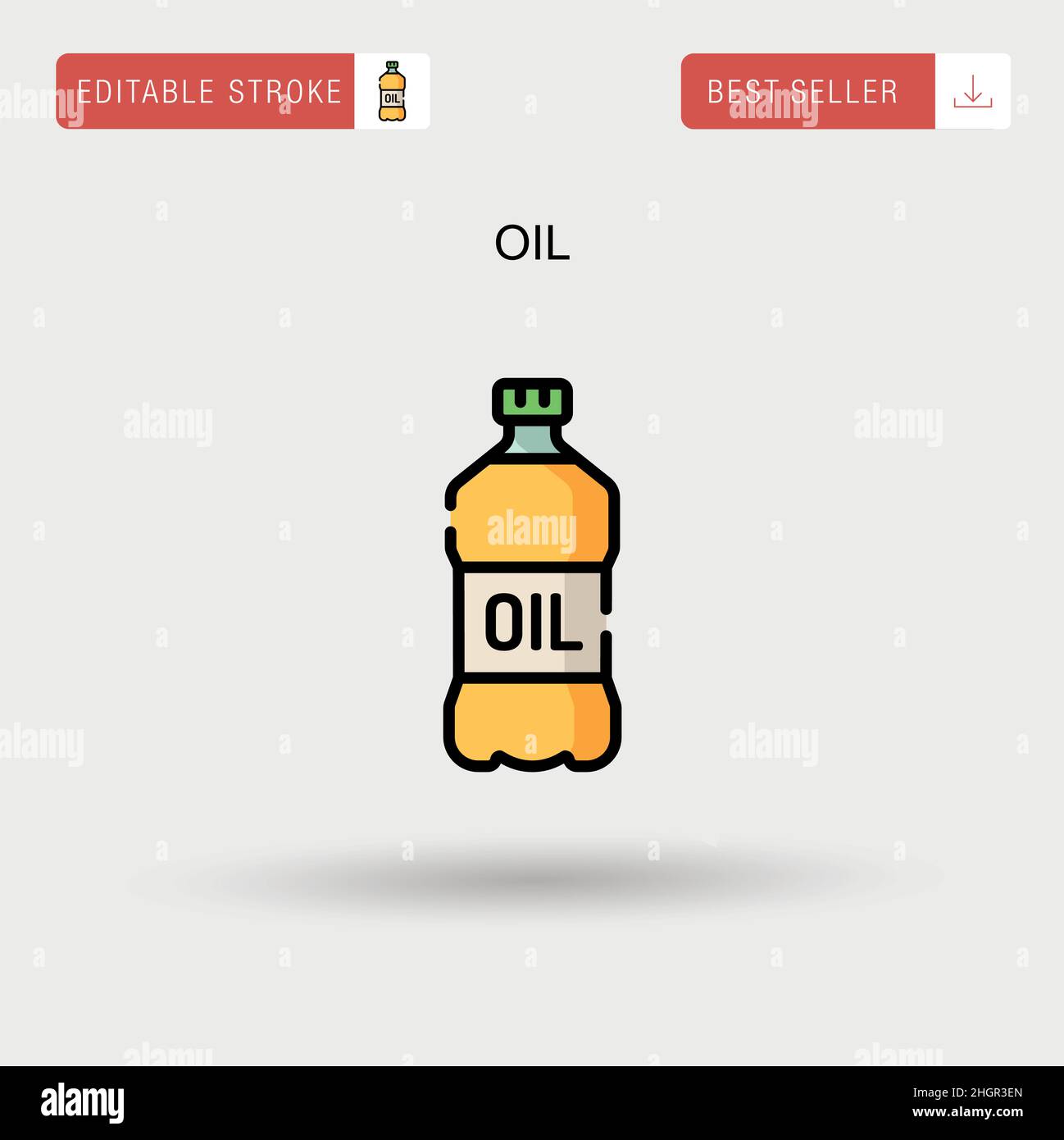 Pouring oil essential Stock Vector Images - Alamy