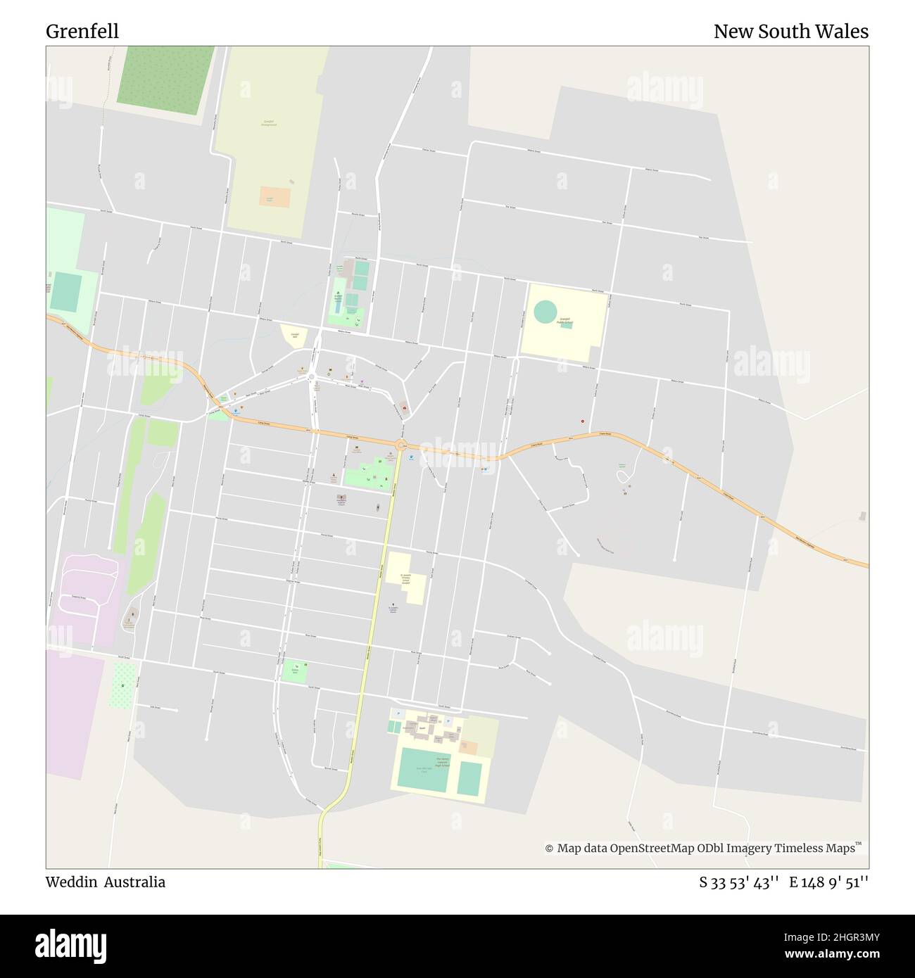 Map of grenfell hi-res stock photography and images - Alamy