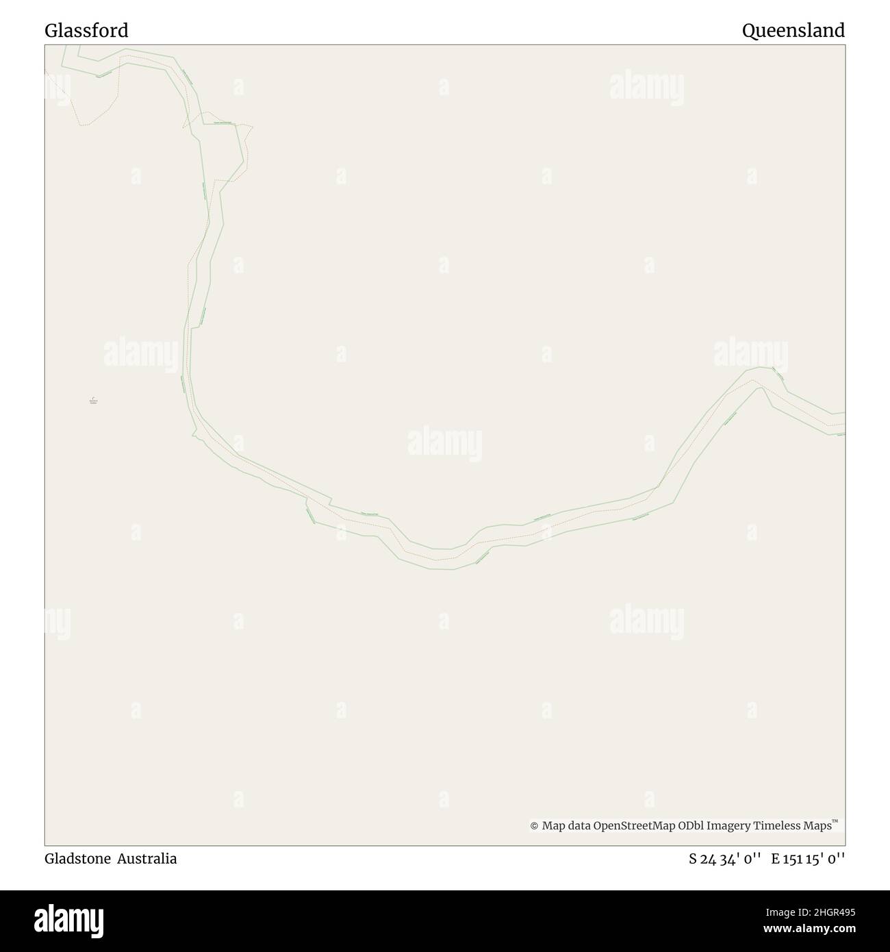 Gladstone queensland australia maps cartography hi-res stock ...