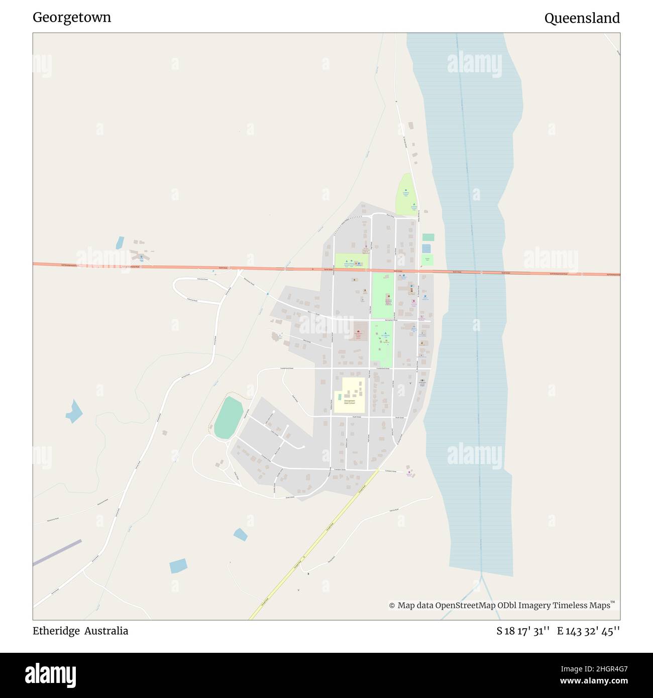 Georgetown map hi-res stock photography and images - Alamy