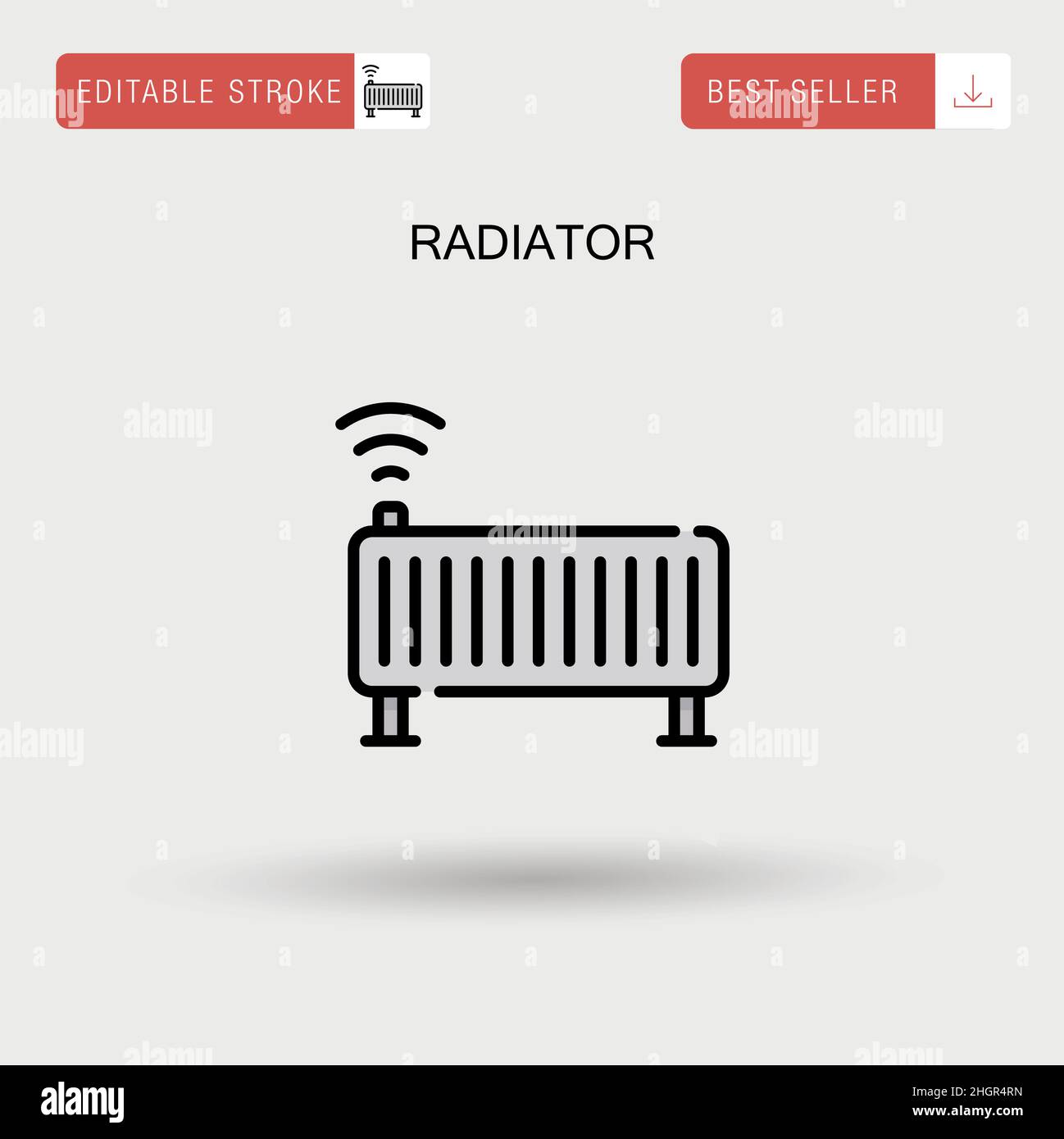Radiator Simple vector icon Stock Vector Image & Art - Alamy