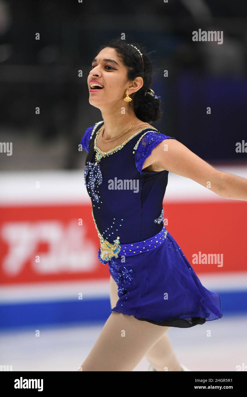 Tara PRASAD (IND), during Women Free Skating, at the ISU Four ...