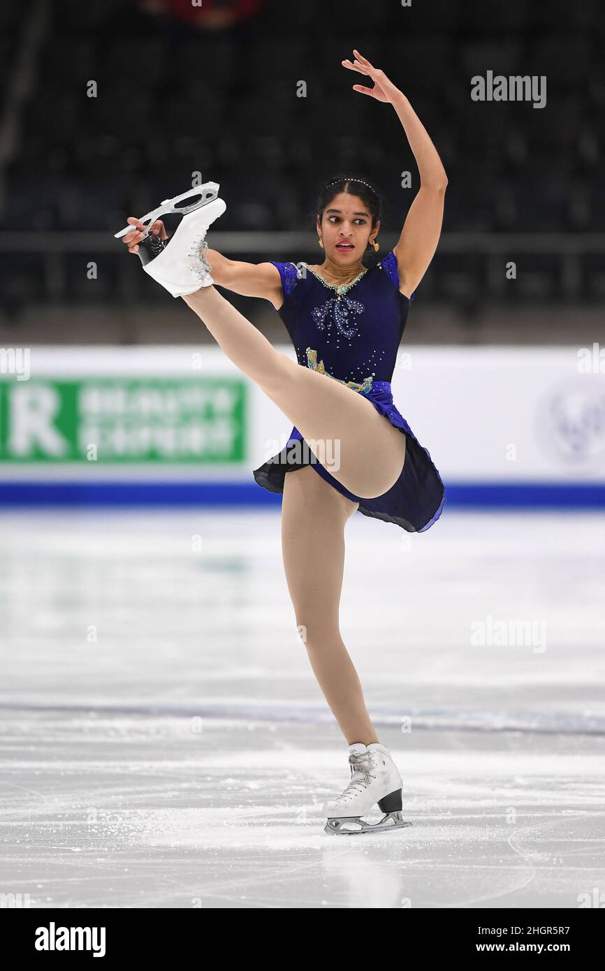 Tara PRASAD (IND), during Women Free Skating, at the ISU Four ...