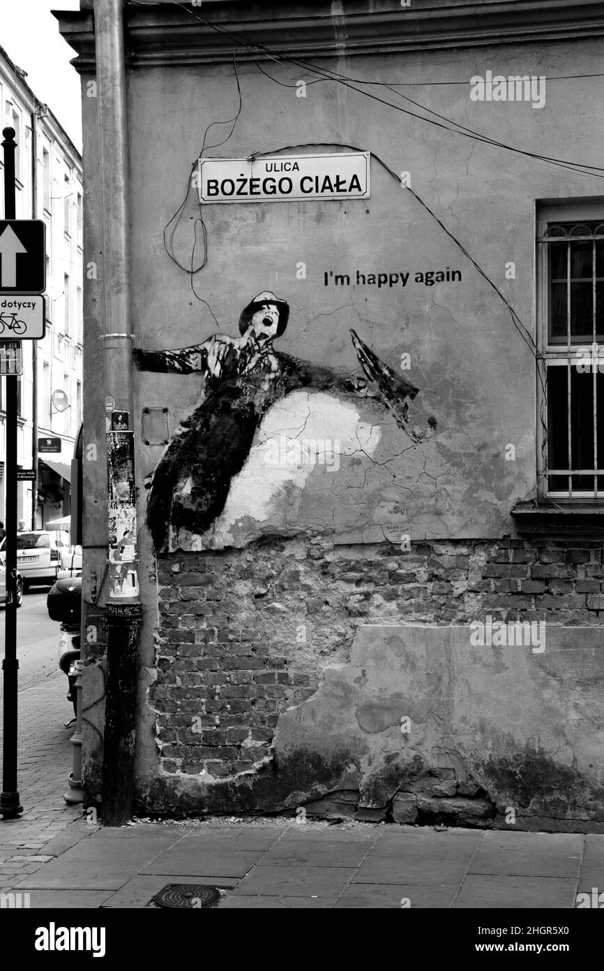 Wall Graffiti in Krakow, Poland Stock Photo - Alamy