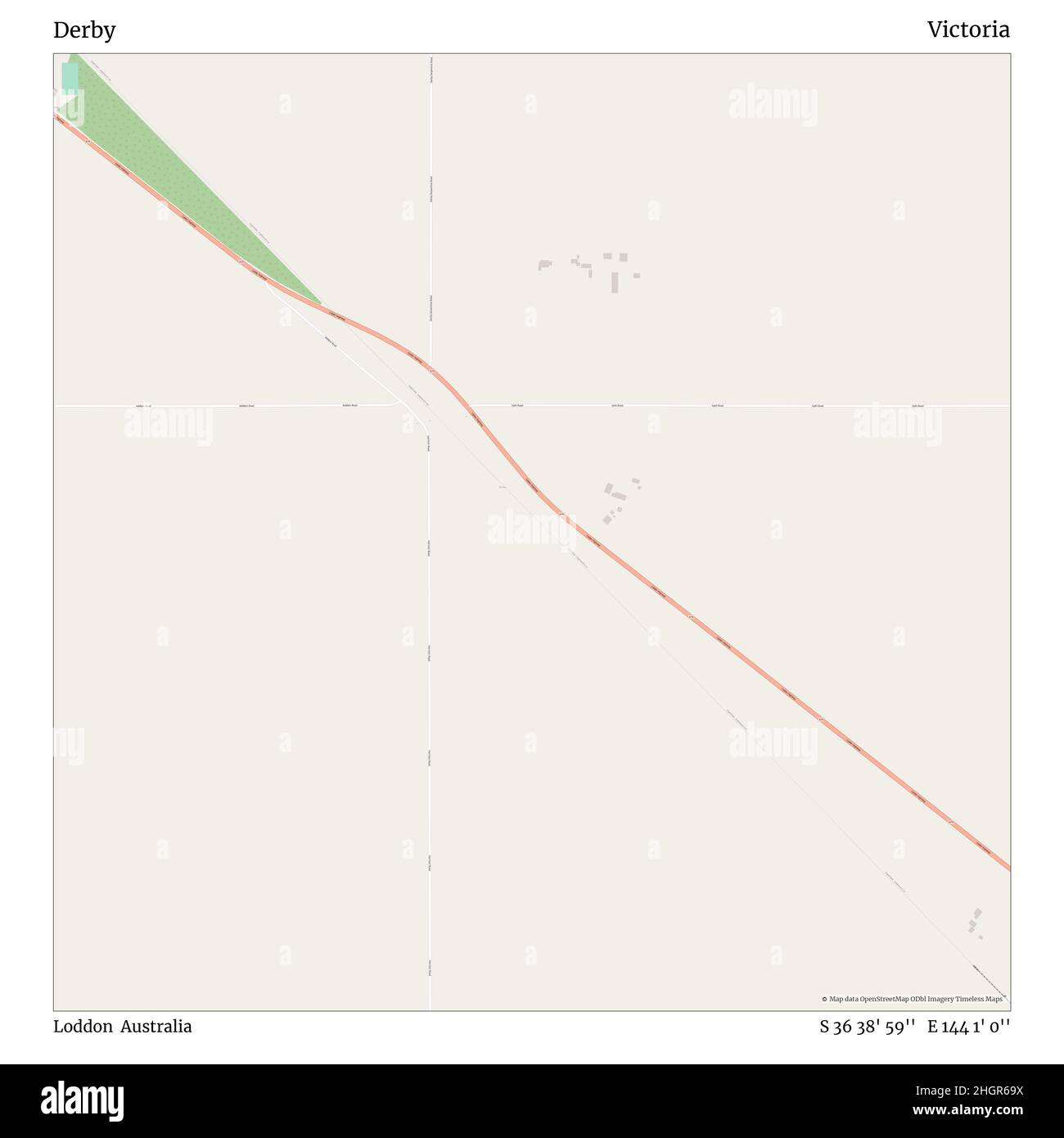 Derby, Loddon, Australia, Victoria, S 36 38' 59'', E 144 1' 0'', map ...