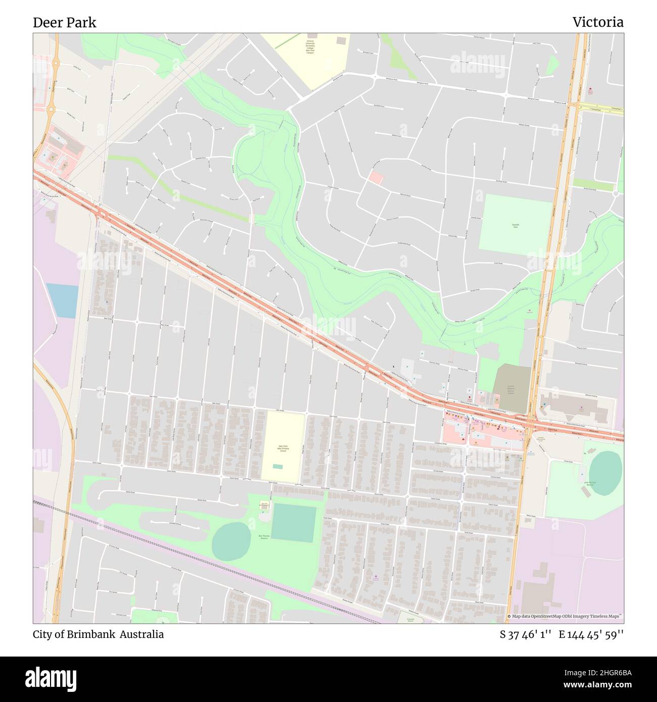 Deer Park, City of Brimbank, Australia, Victoria, S 37 46' 1'', E 144 ...