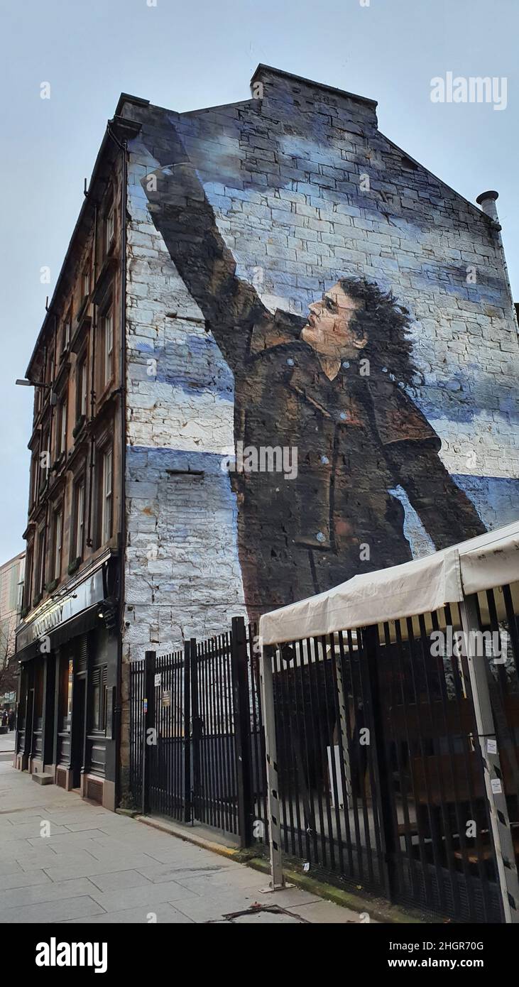 Billy Connolly mural, Glasgow Stock Photo - Alamy