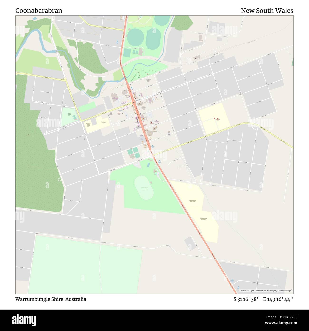 Coonabarabran new south wales australia maps hi-res stock photography ...