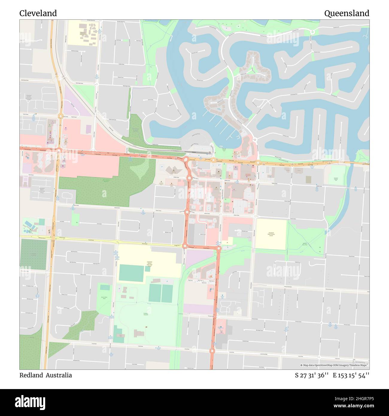 Cleveland map Cut Out Stock Images & Pictures - Alamy