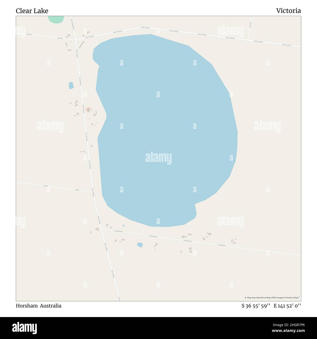 Clear Lake, Horsham, Australia, Victoria, S 36 55' 59'', E 141 52' 0 ...