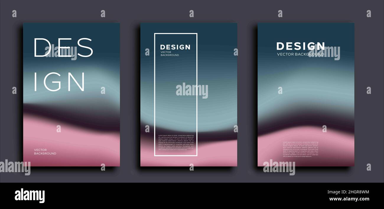 Set of covers design templates with gradient background for banners ...