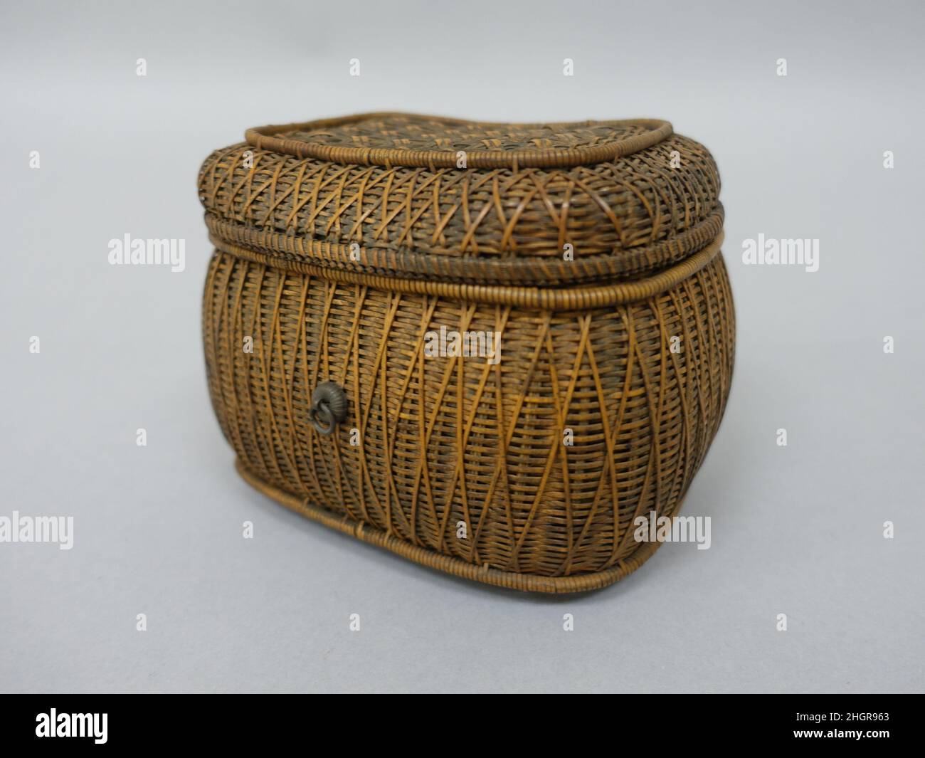 Covered Basket 19th century Japan. Covered Basket 62234 Stock Photo - Alamy