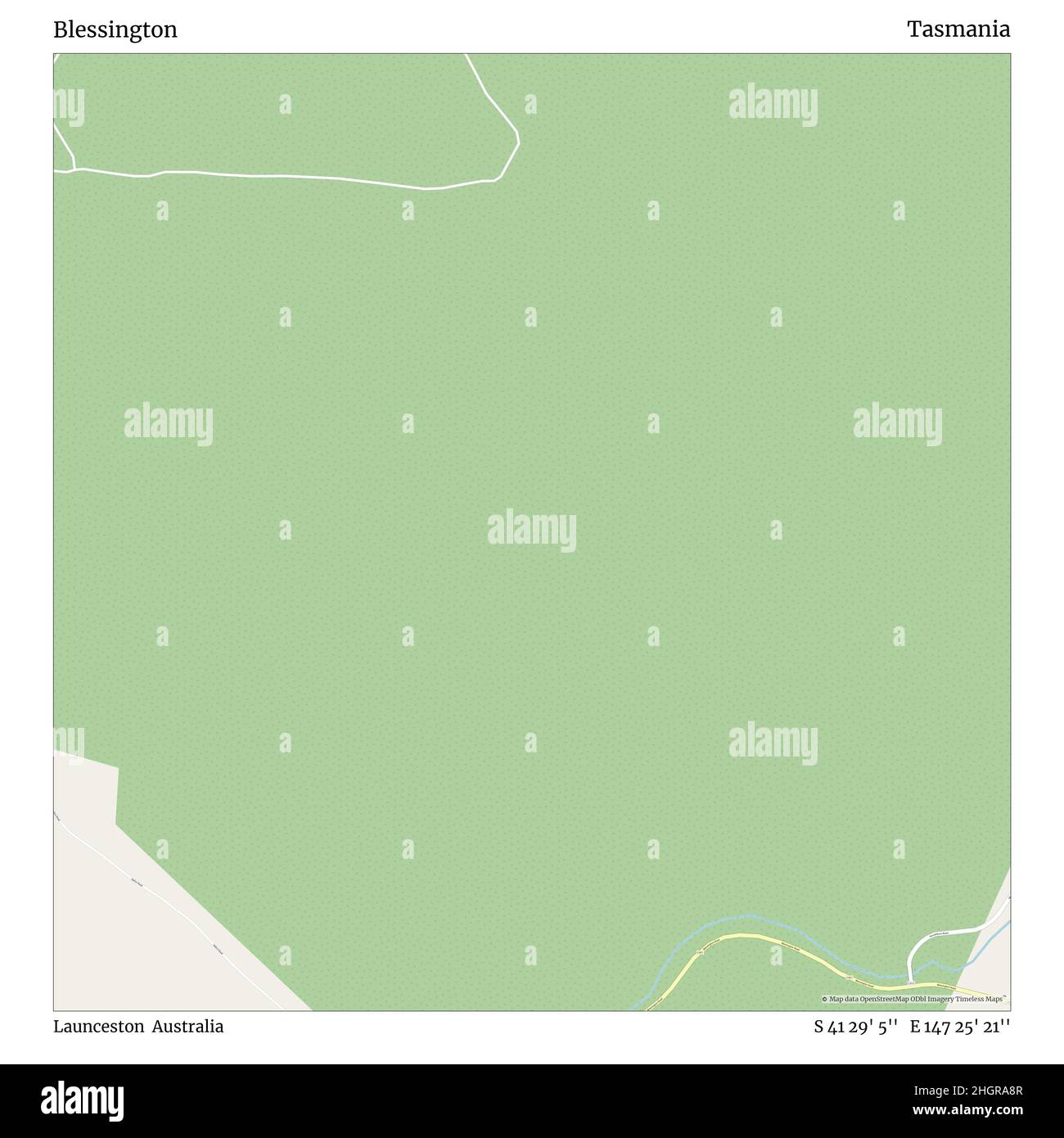Launceston map Cut Out Stock Images & Pictures - Alamy