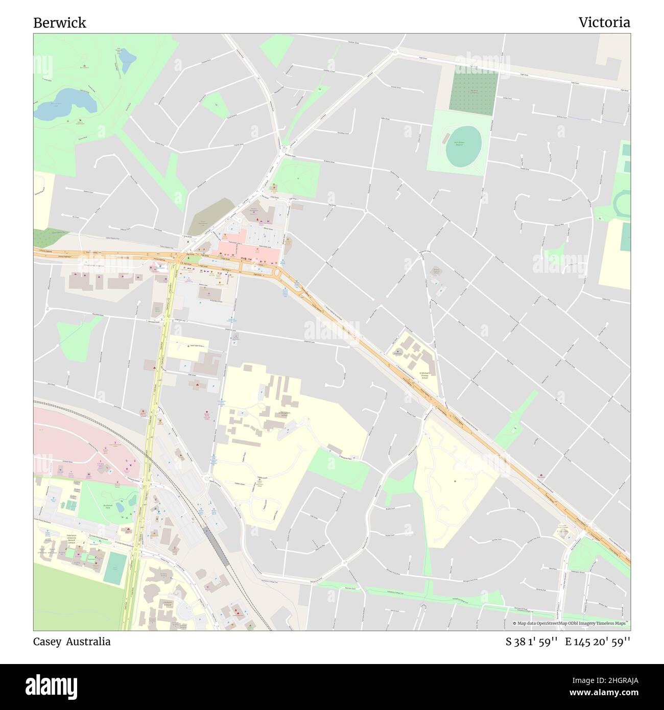 Berwick map hi-res stock photography and images - Alamy