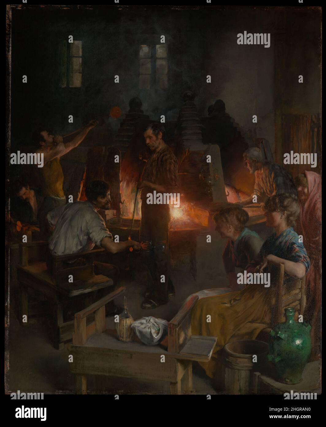 Glass Blowers of Murano 1886 Charles Frederick Ulrich Ulrich studied in ...