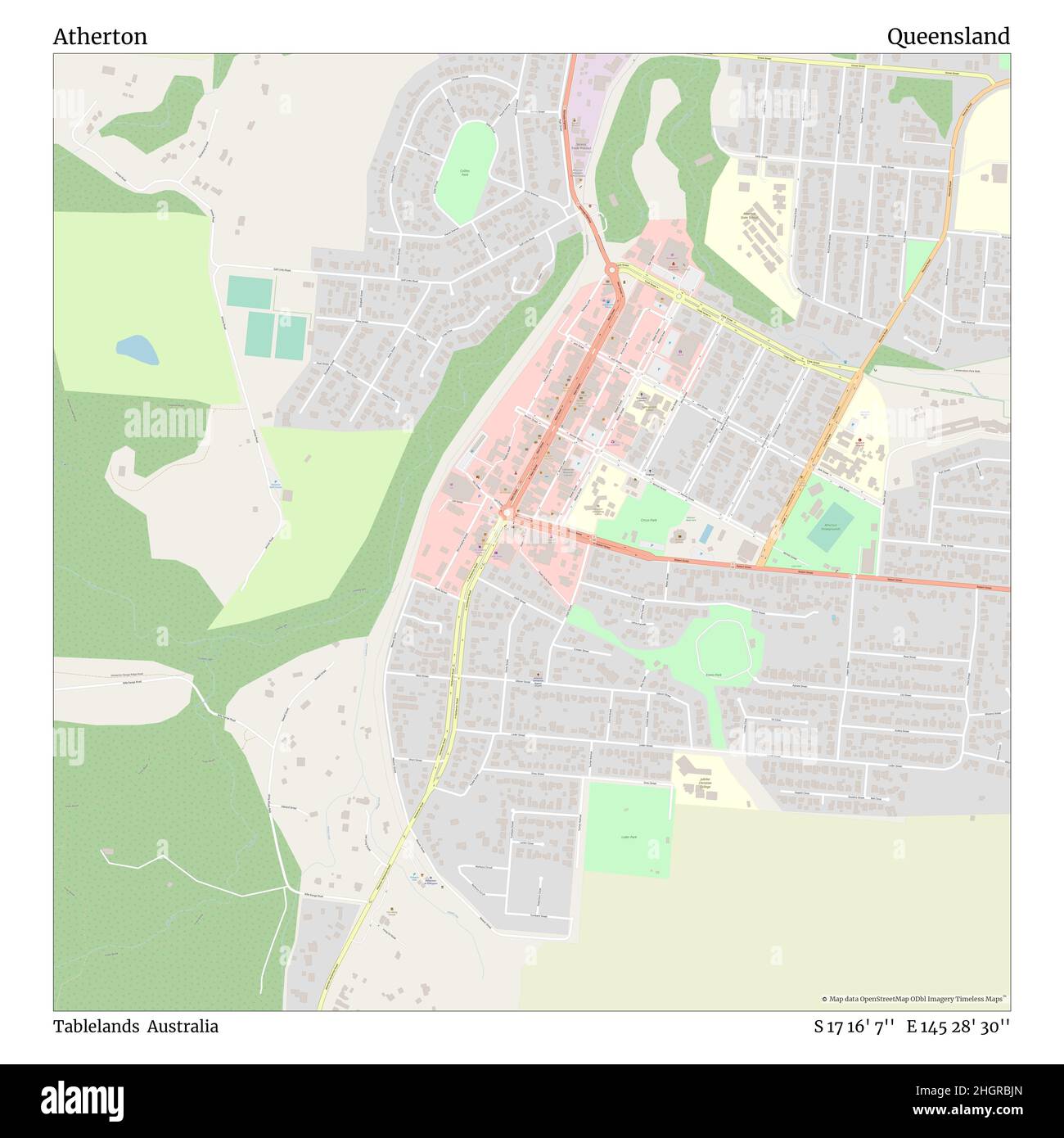 Atherton queensland map Cut Out Stock Images & Pictures - Alamy