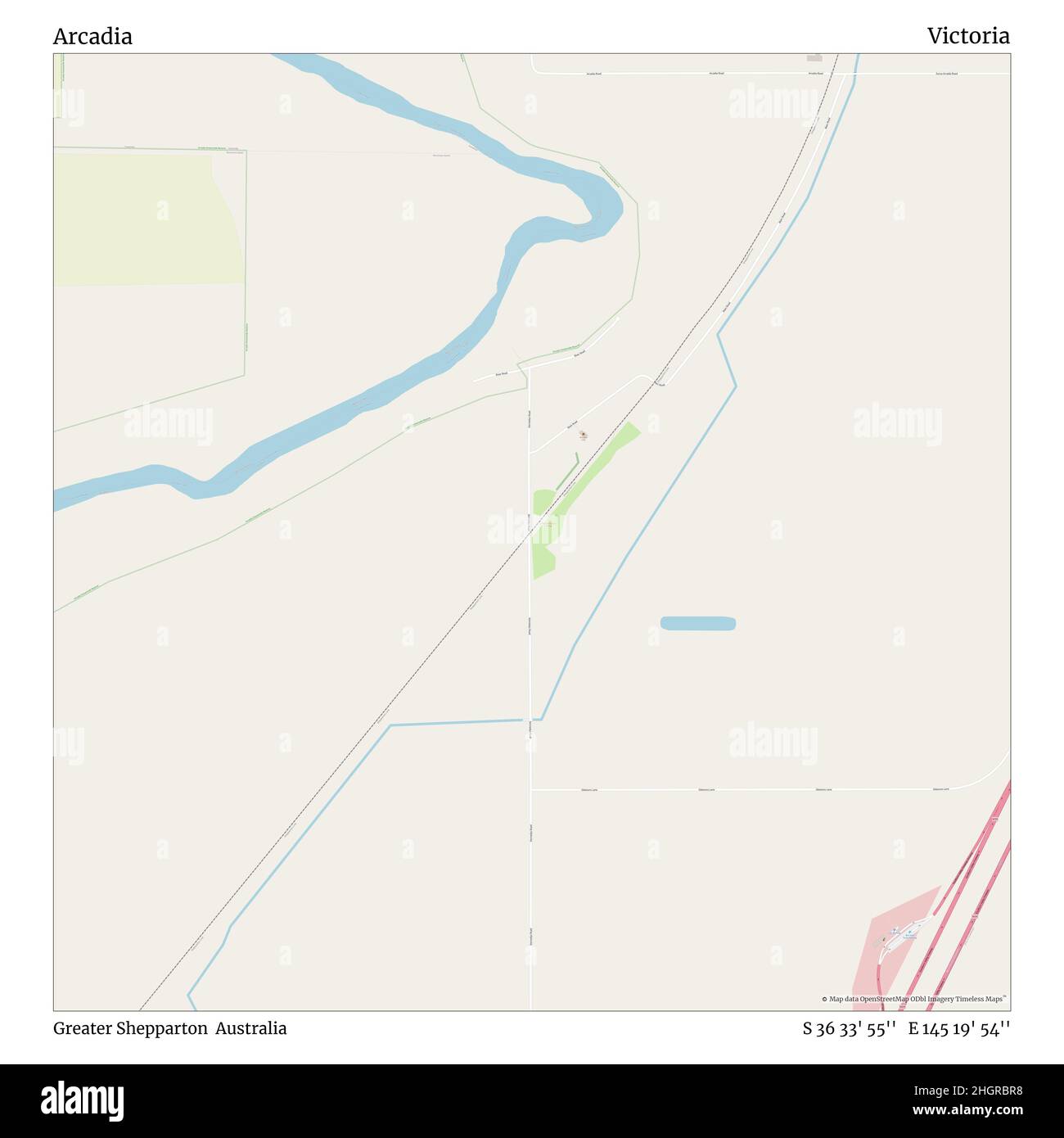 Arcadia, Greater Shepparton, Australia, Victoria, S 36 33' 55'', E 145 ...