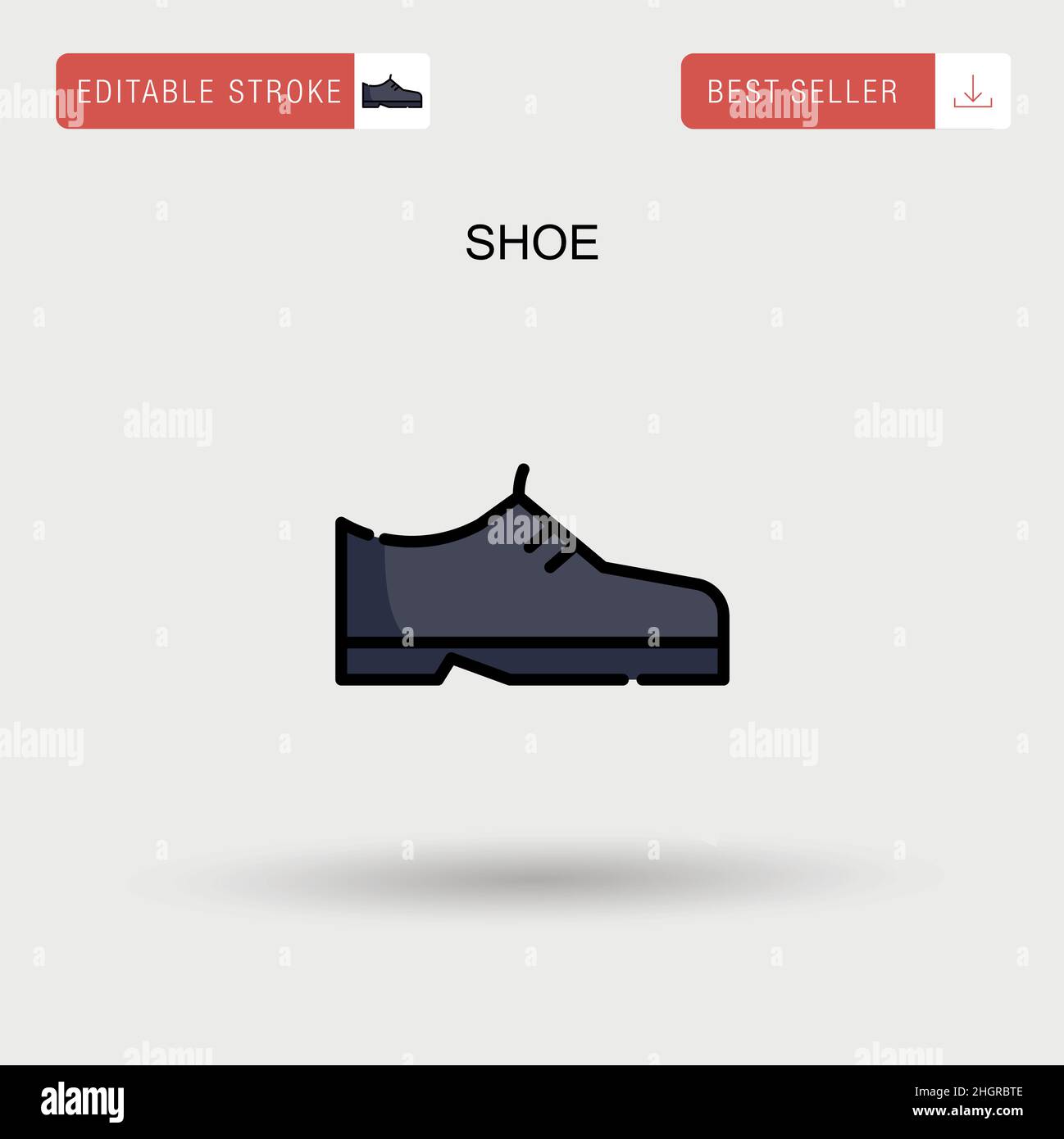 Shoe Simple vector icon Stock Vector Image & Art - Alamy