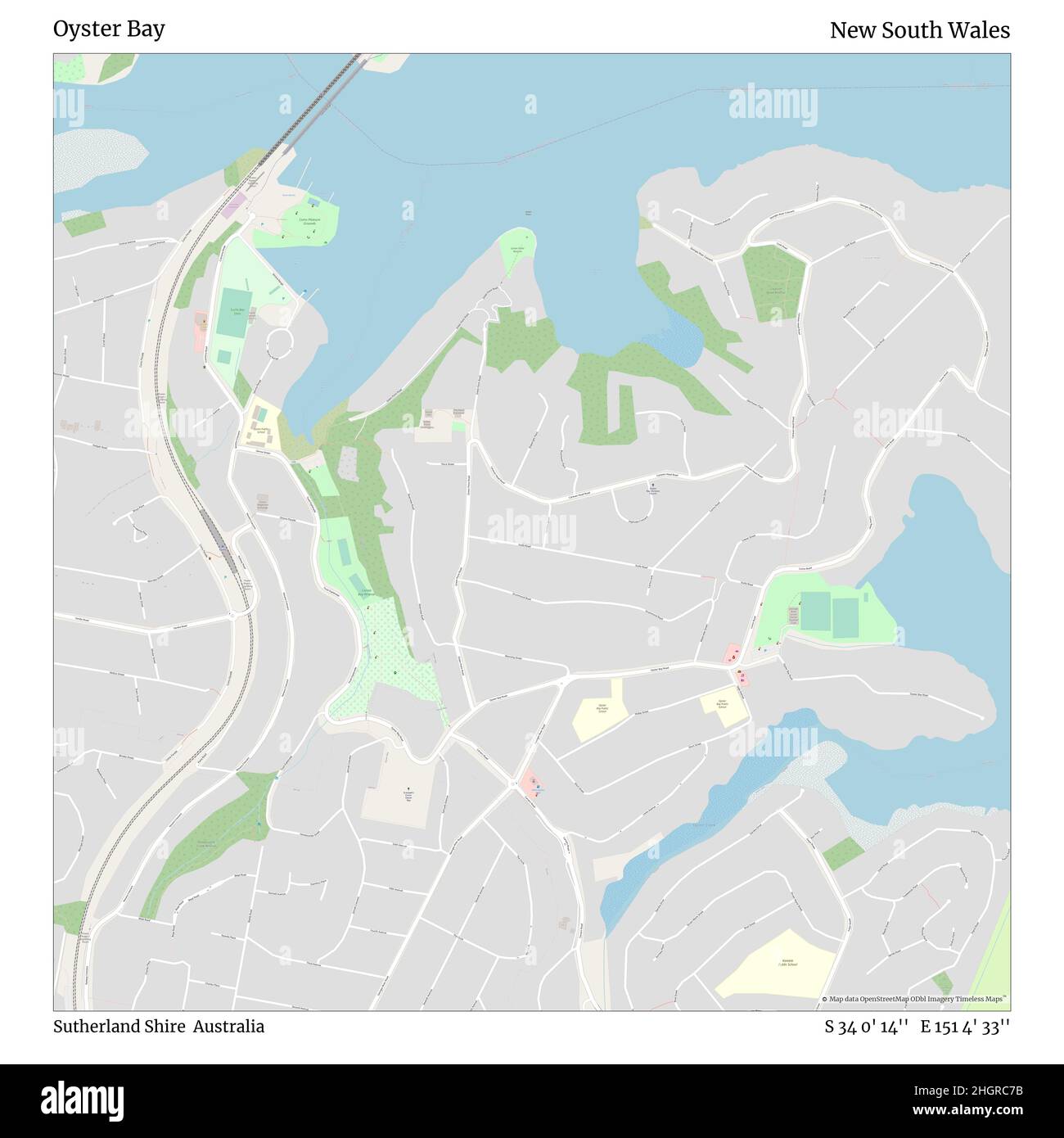 Map of oyster bay Cut Out Stock Images & Pictures - Alamy