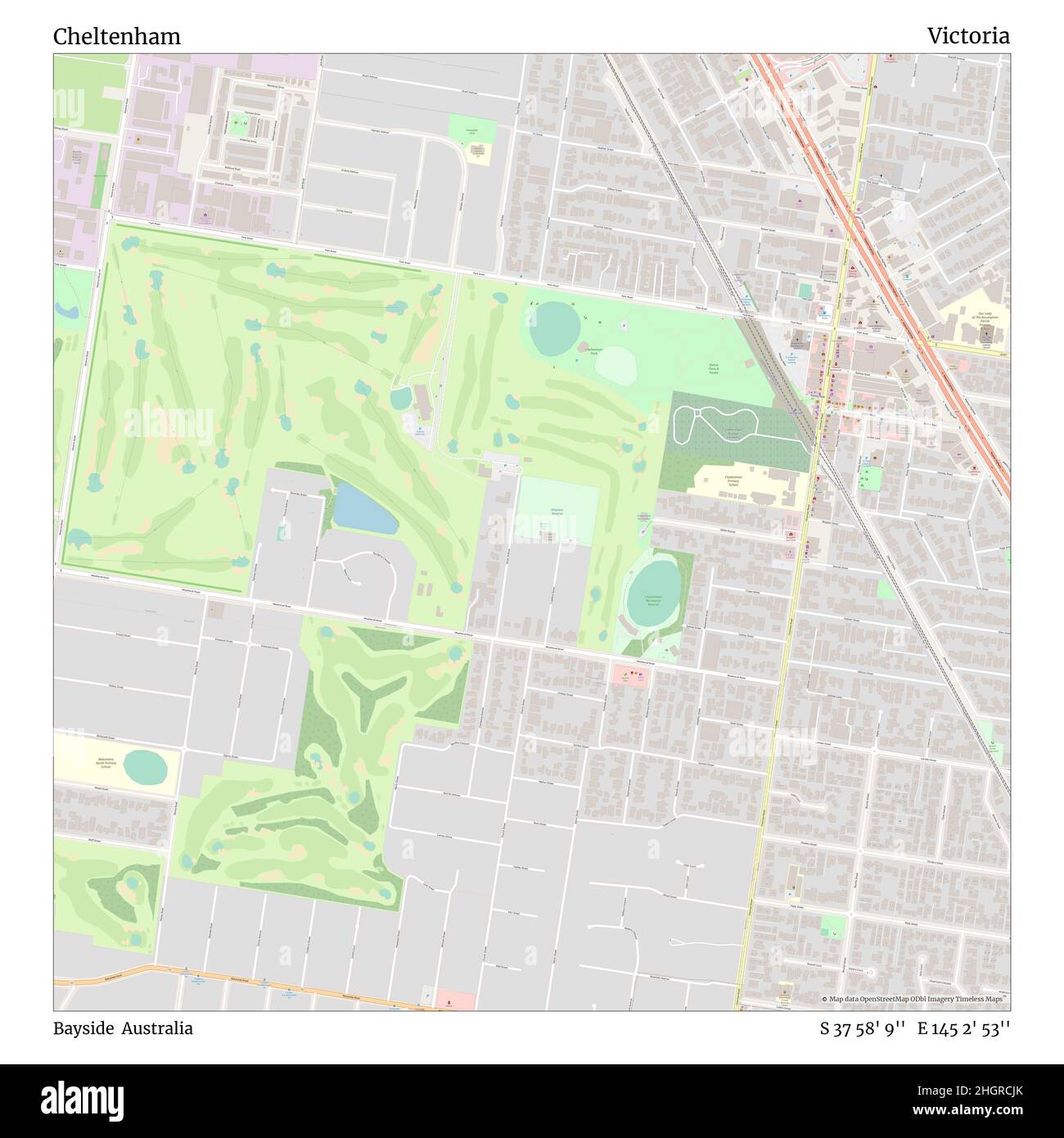 Map of cheltenham Cut Out Stock Images & Pictures - Alamy