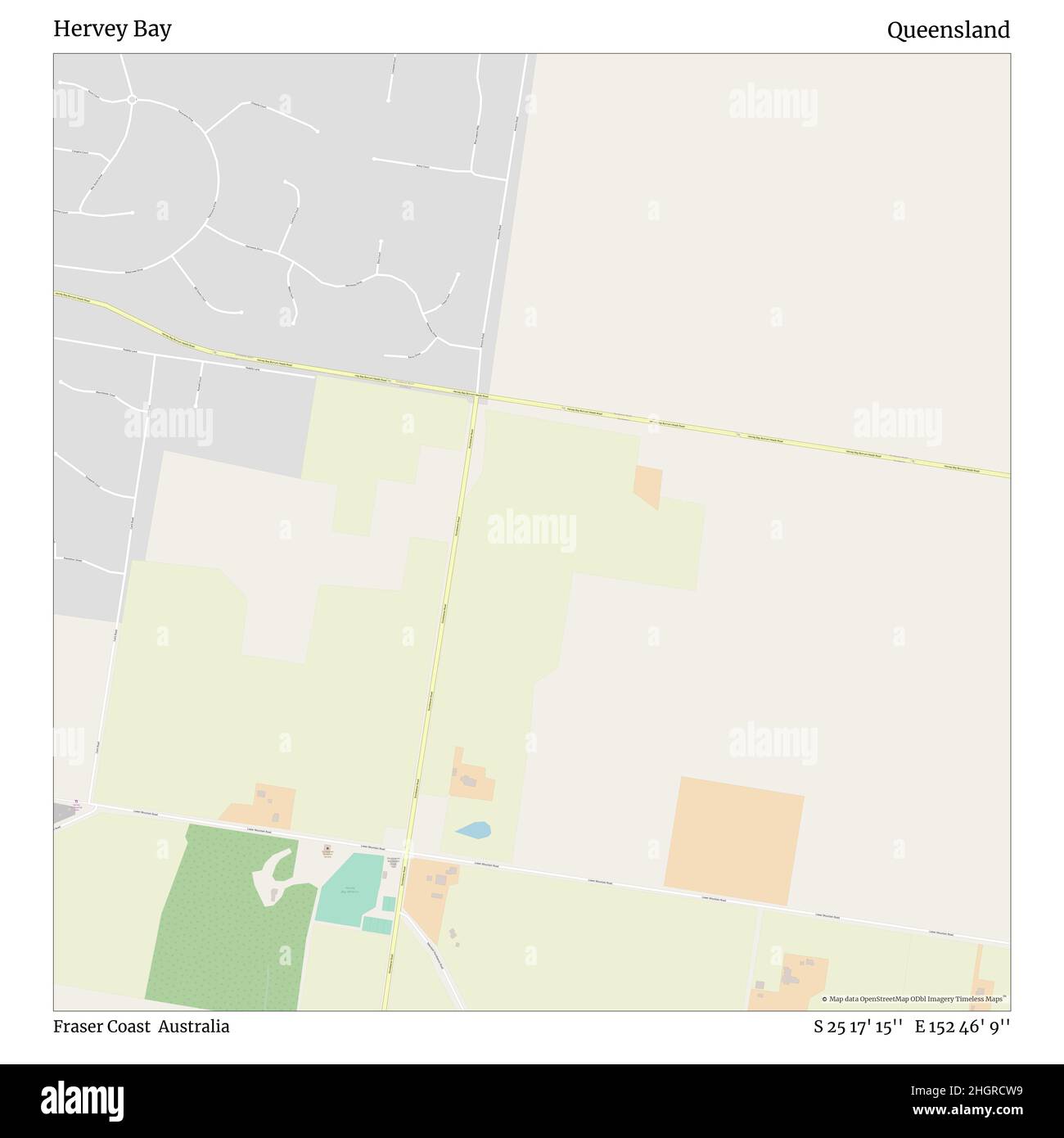 Hervey bay queensland australia maps cartography hi-res stock ...