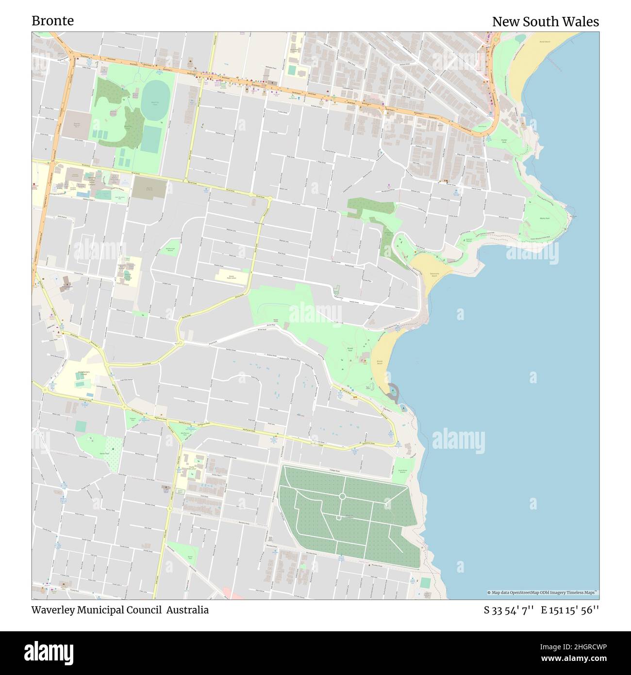 Map of bronte hi-res stock photography and images - Alamy