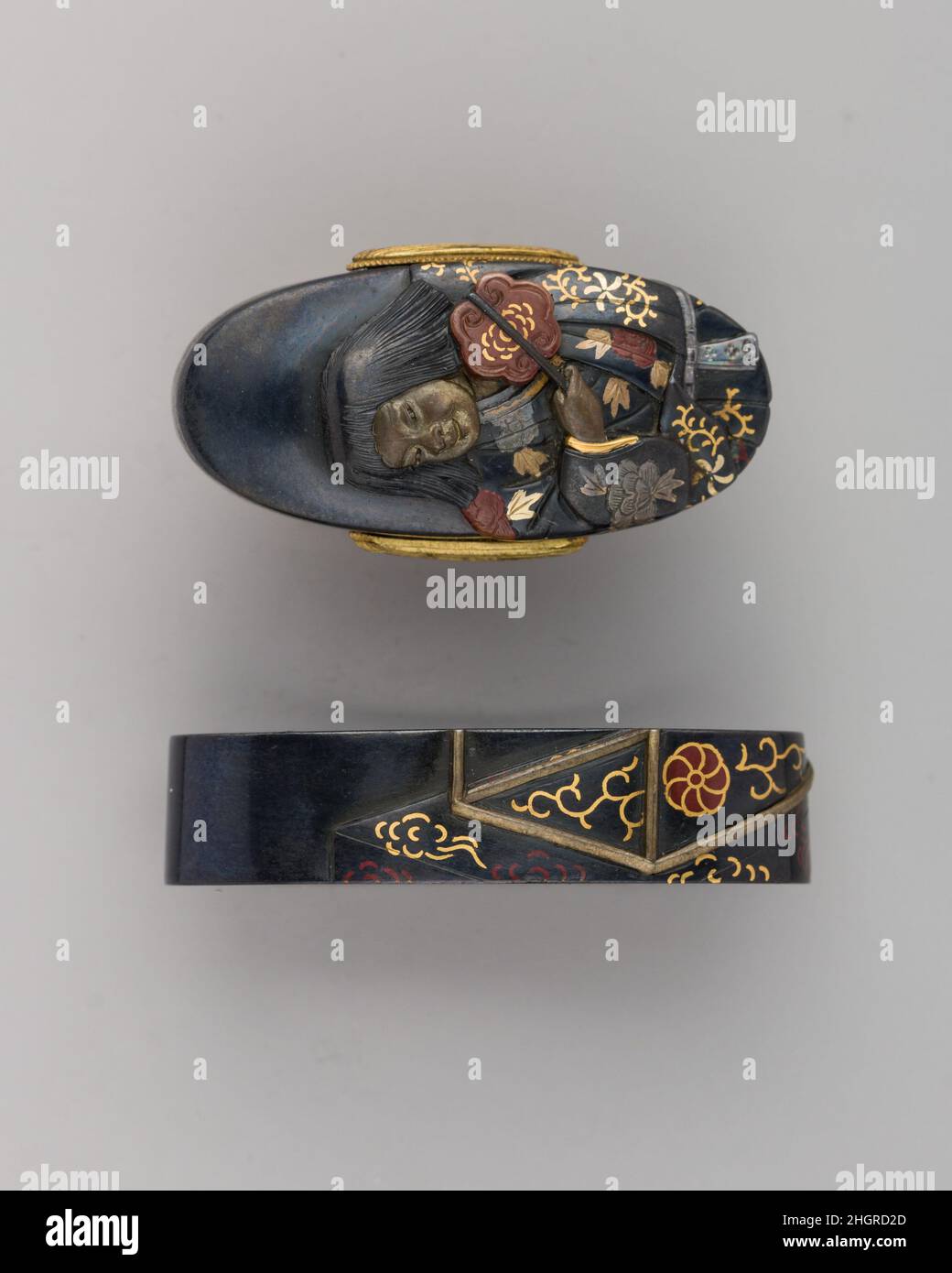 Sword-Hilt Collar and Pommel (Fuchigashira) late 18th–early 19th ...