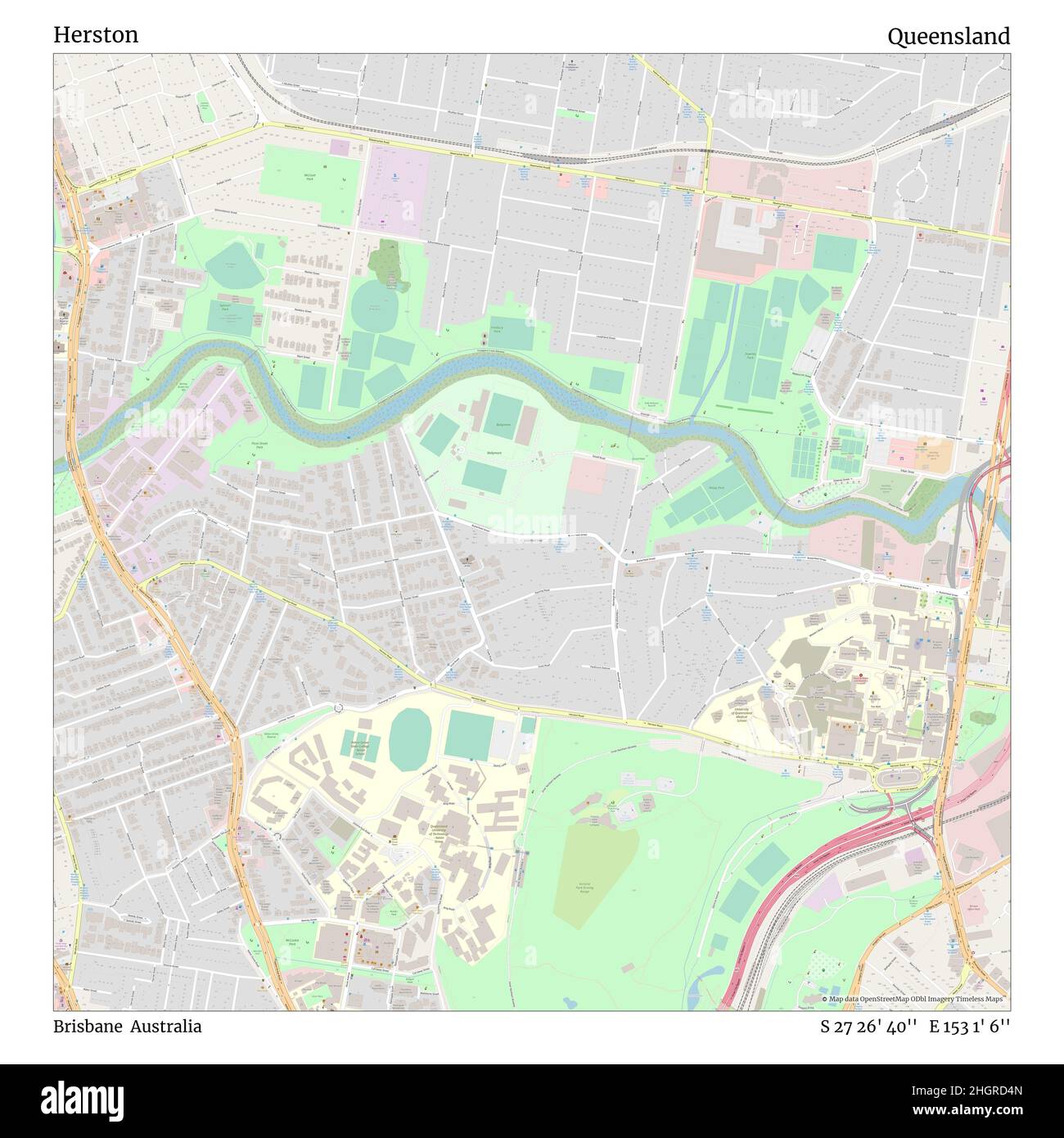 Map showing brisbane hi-res stock photography and images - Alamy