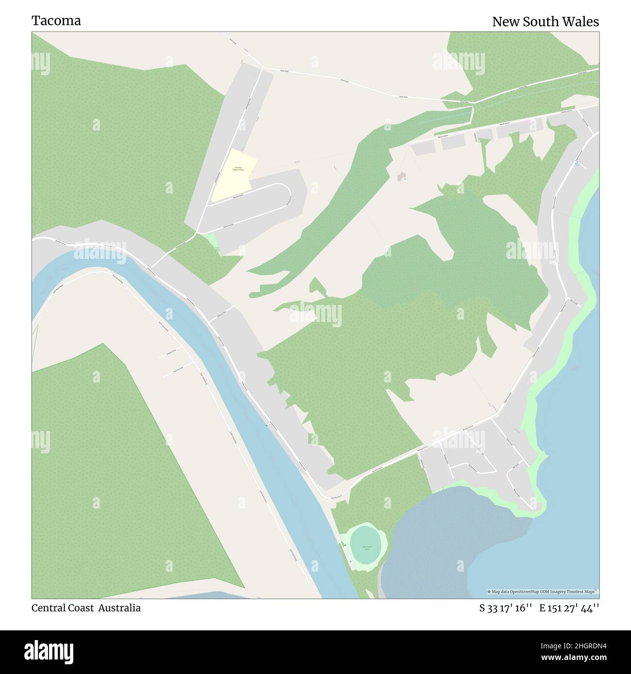 Map of tacoma Cut Out Stock Images & Pictures - Alamy