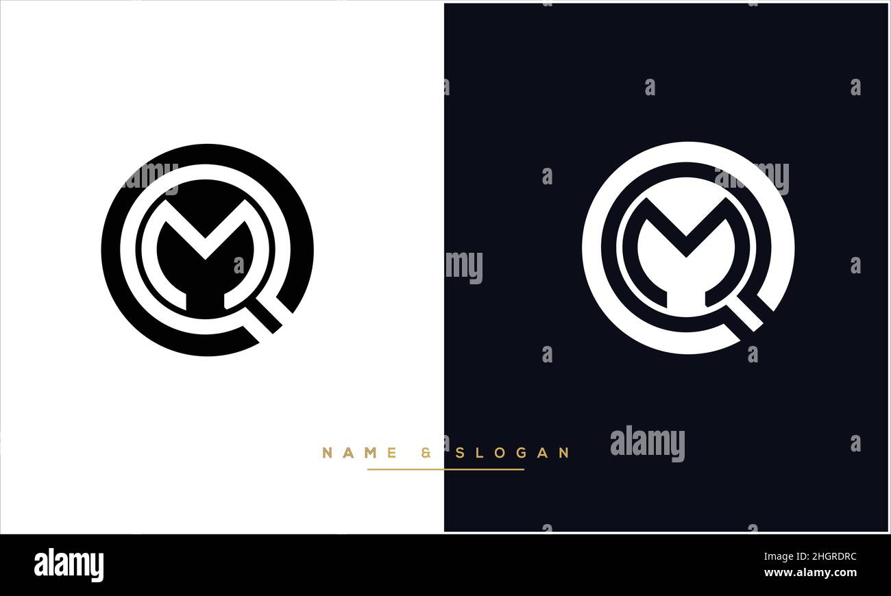 MQ, QM Abstract Letters Logo monogram Stock Vector Image & Art - Alamy