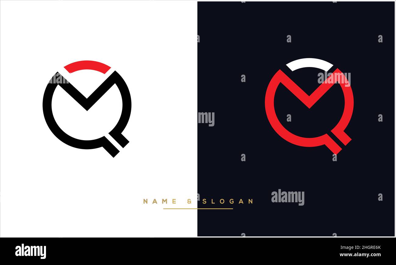 MQ, QM Abstract Letters Logo monogram Stock Vector Image & Art - Alamy