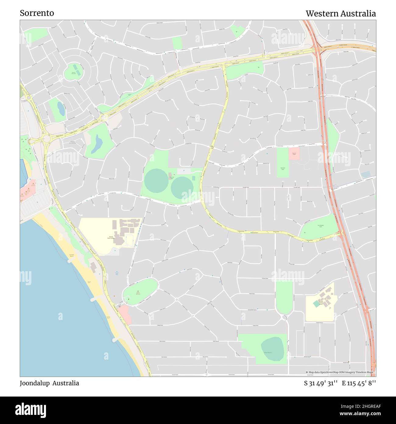 Map of sorrento hi-res stock photography and images - Alamy