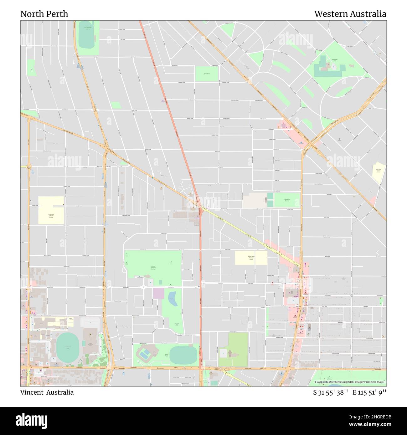 North Perth, Vincent, Australia, Western Australia, S 31 55' 38'', E ...
