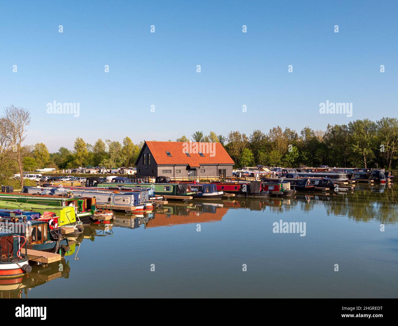 Campbell Wharf Marina in Milton Keynes Stock Photo - Alamy