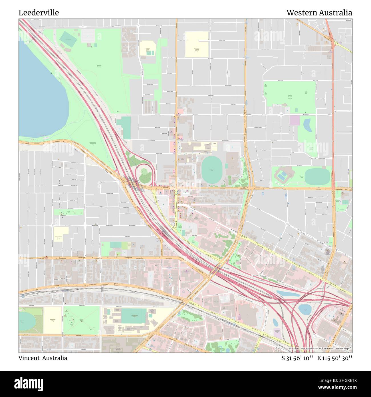 Leederville, Vincent, Australia, Western Australia, S 31 56' 10'', E ...