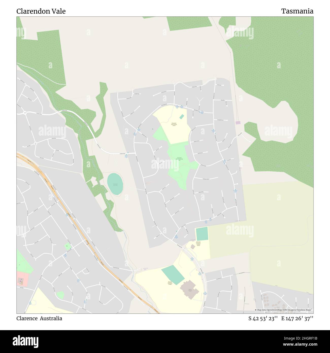 Map of clarendon hi-res stock photography and images - Alamy