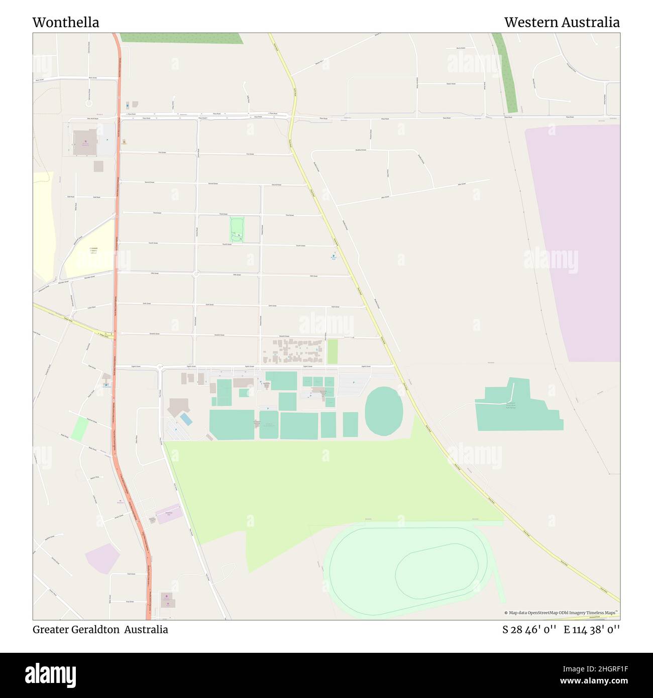 Map of geraldton hi-res stock photography and images - Alamy