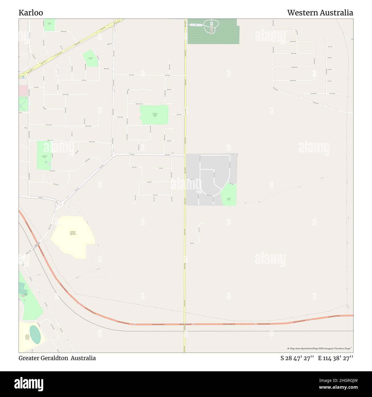 Map of geraldton hi-res stock photography and images - Alamy