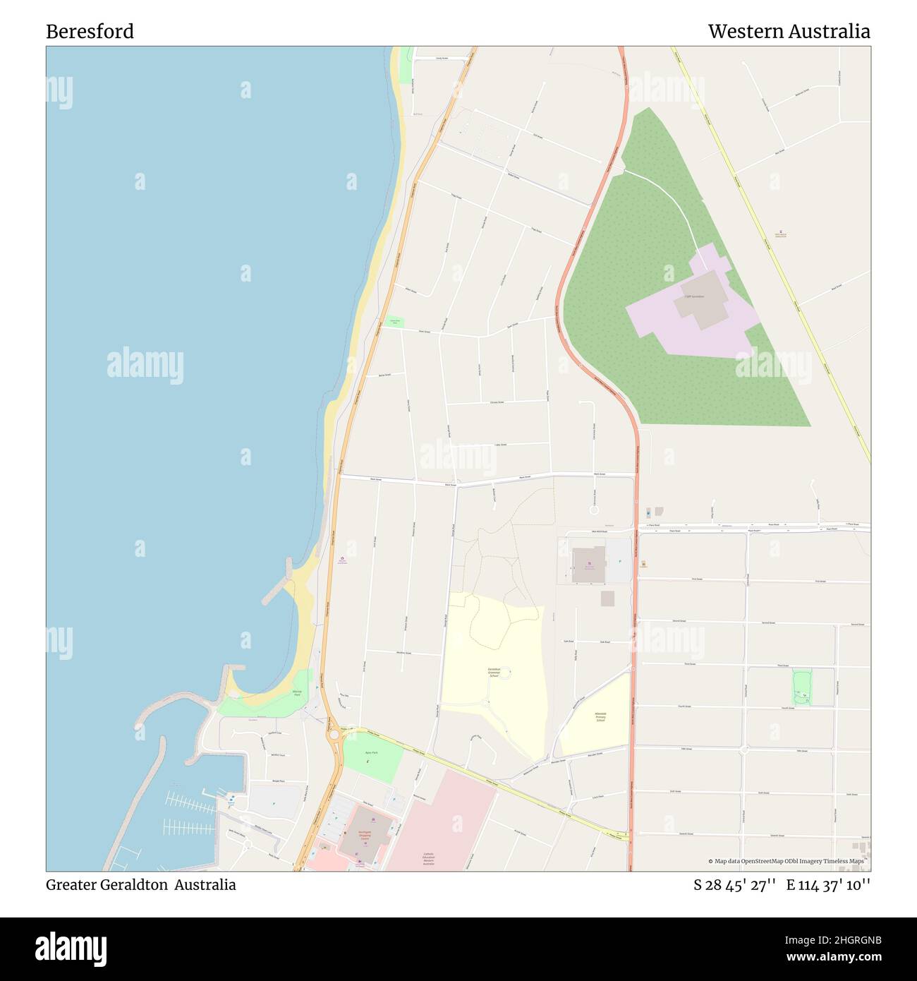 Map of geraldton hi-res stock photography and images - Alamy