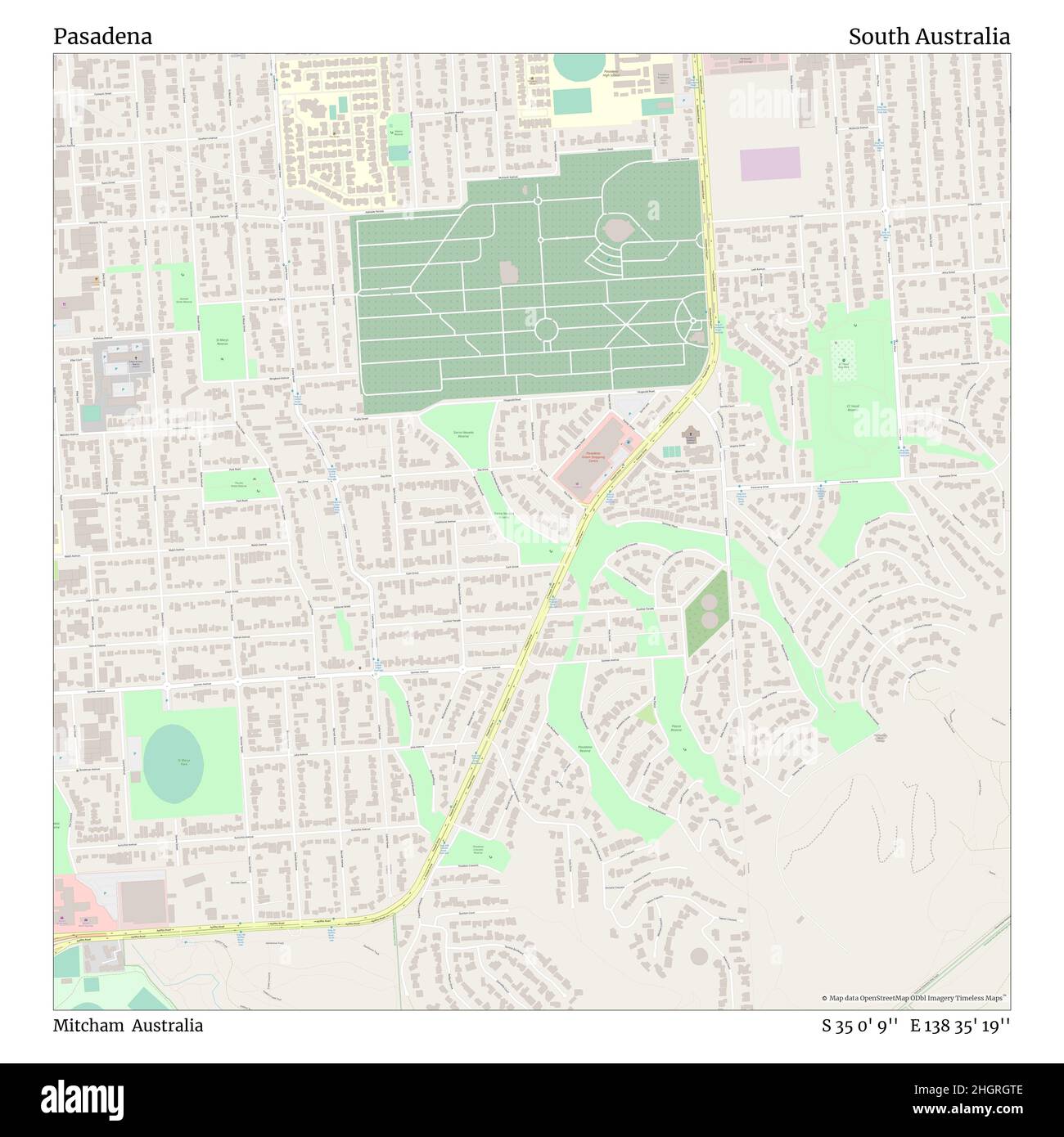 Map of pasadena hi-res stock photography and images - Alamy