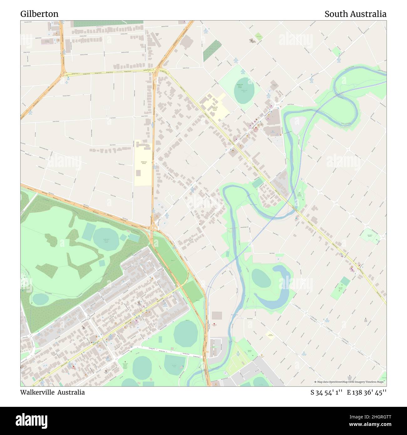 Map of walkerville hi-res stock photography and images - Alamy