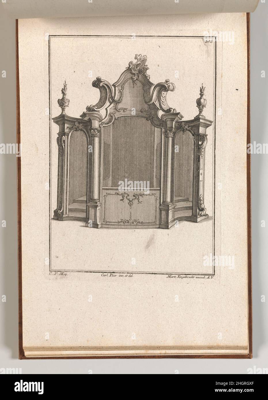 Design for a Confessional, Plate 4 from an Untitled Series of Designs ...