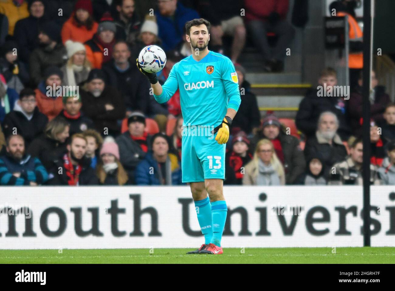 Nathan Baxter #13 of Hull City in action during the game Stock Photo ...
