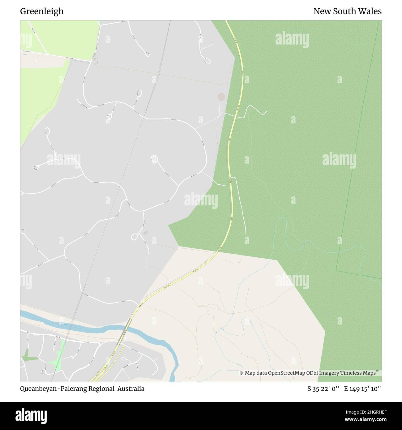 Queanbeyan map hi-res stock photography and images - Alamy