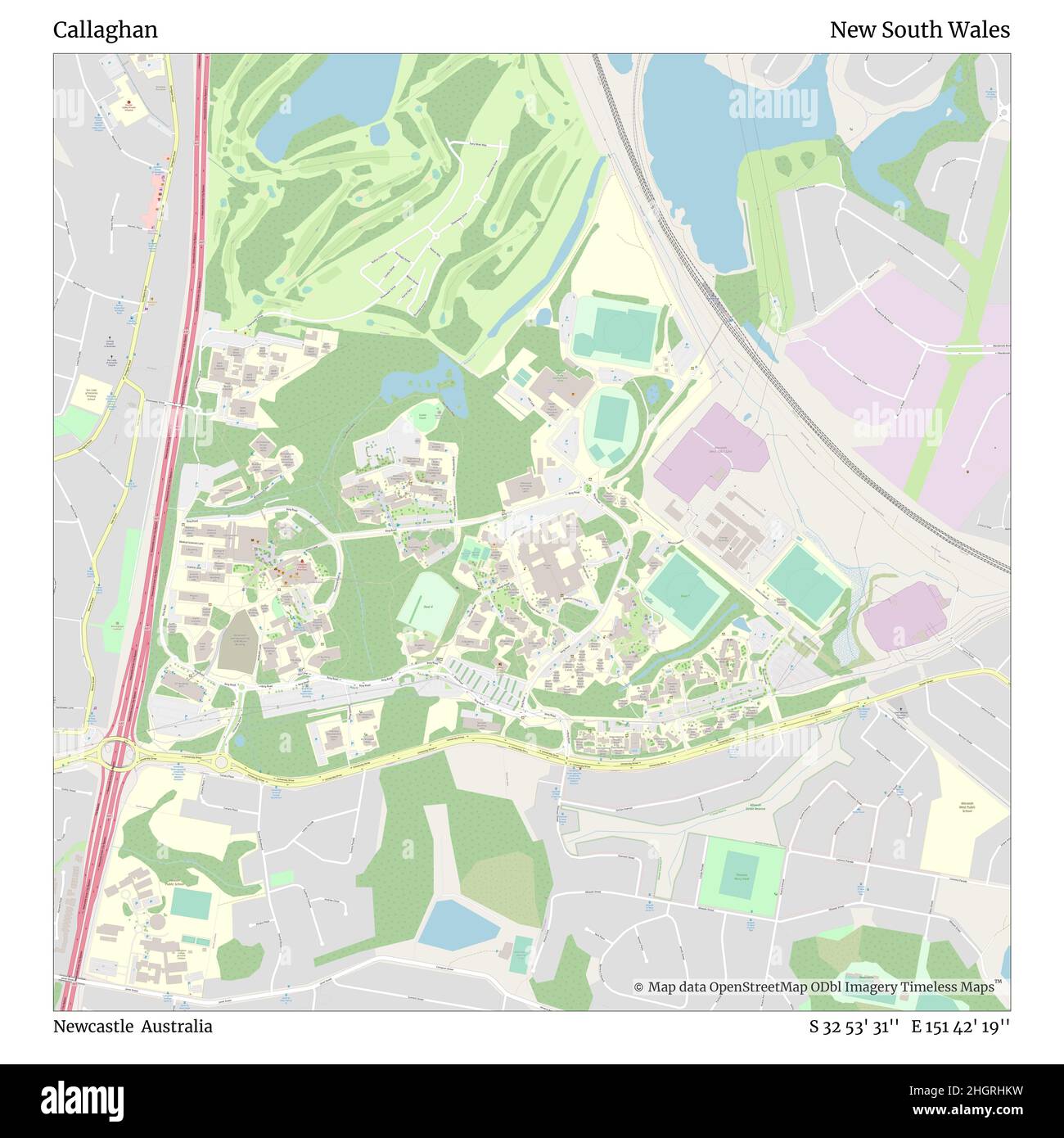 Newcastle australia map hi-res stock photography and images - Alamy