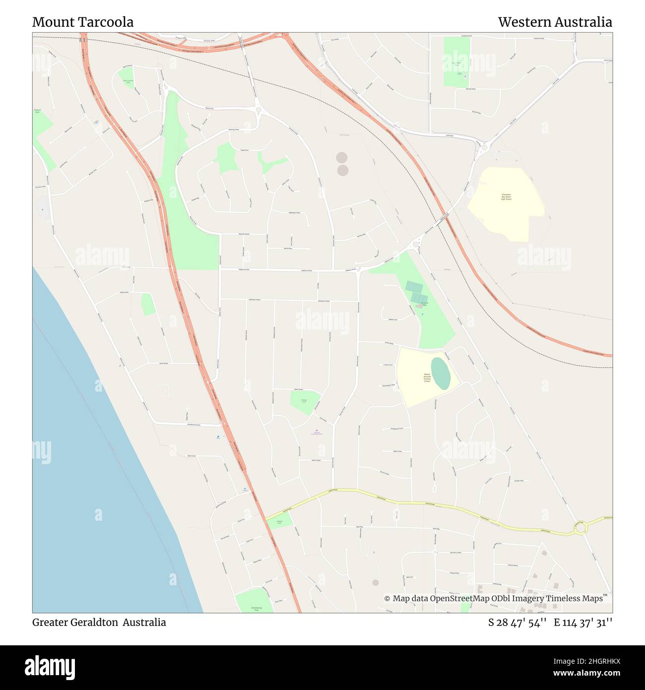 Map of geraldton hi-res stock photography and images - Alamy