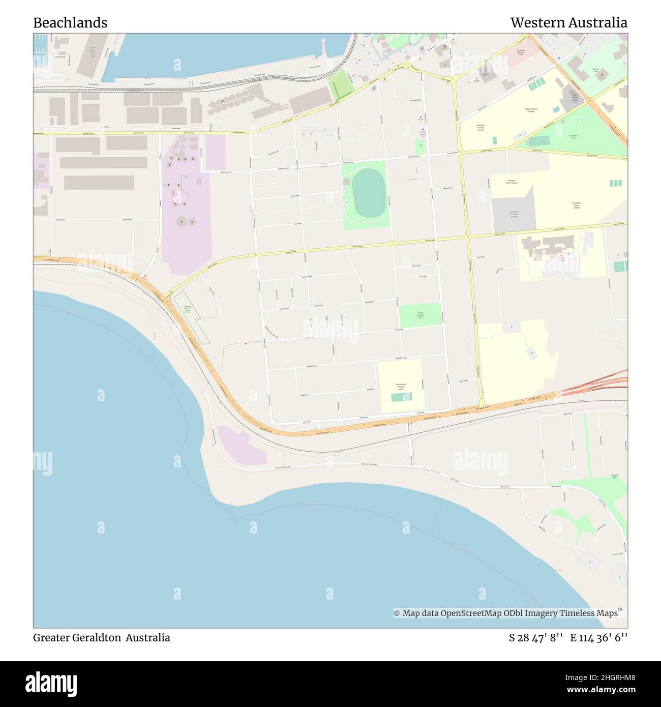 Map of geraldton hi-res stock photography and images - Alamy