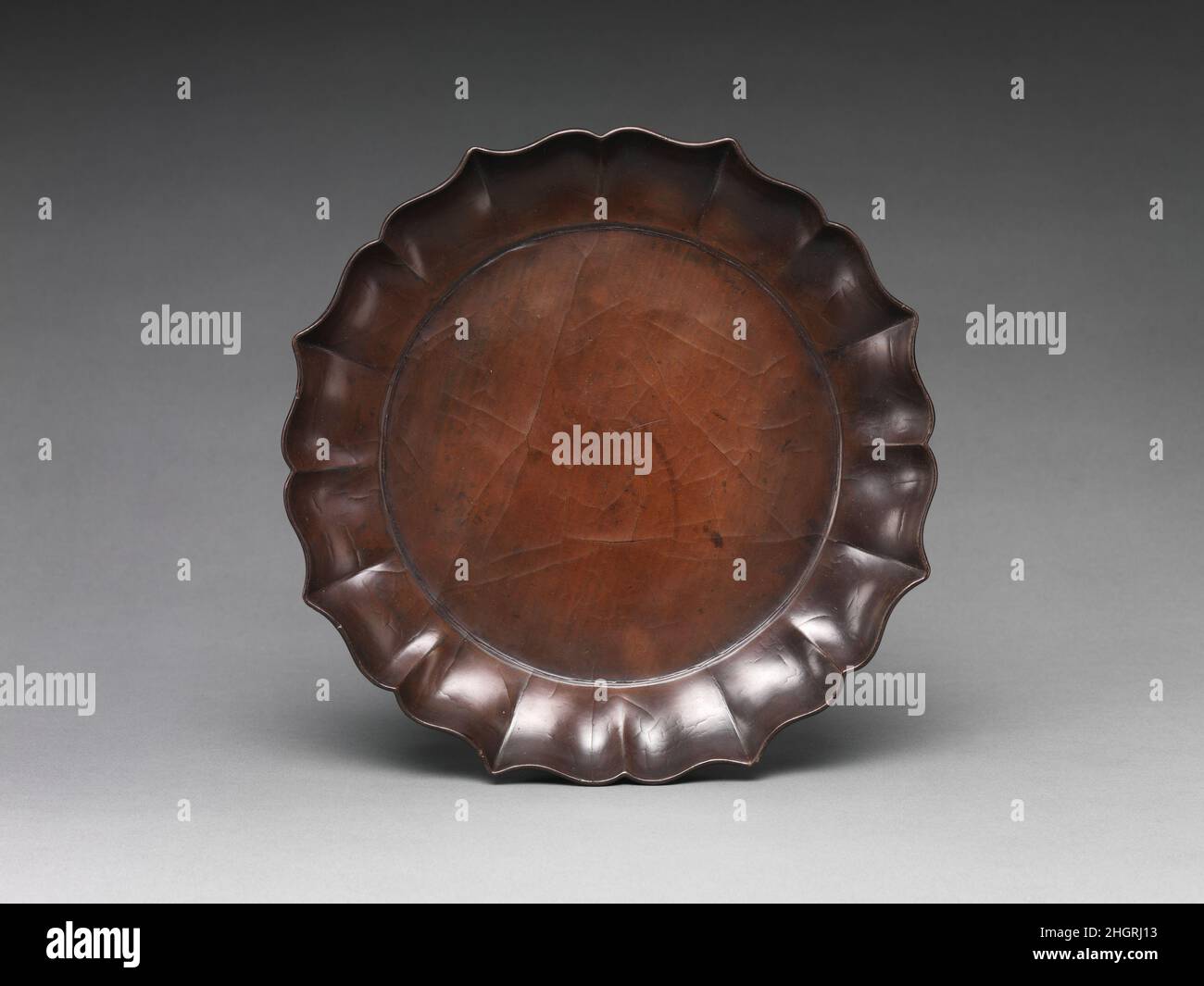 Tray with lotus petal rim 14th century China. Tray with lotus petal rim ...