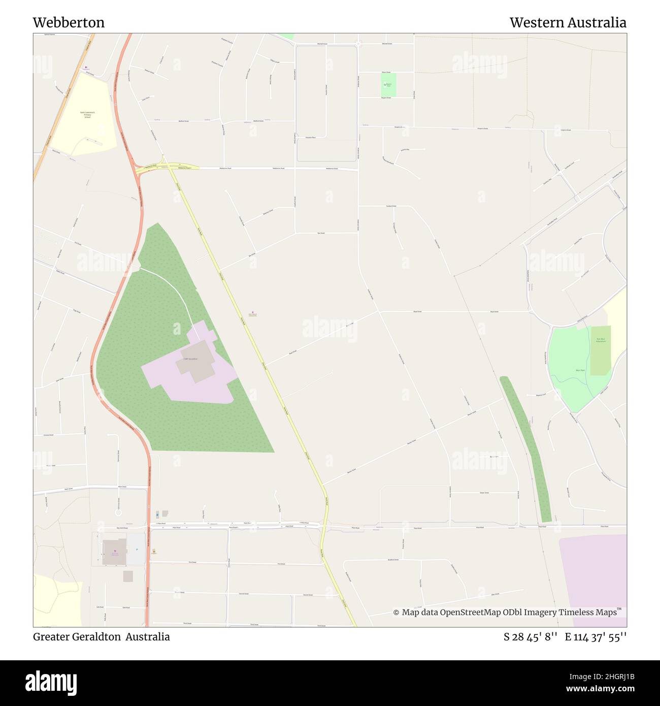 Map of geraldton hi-res stock photography and images - Alamy