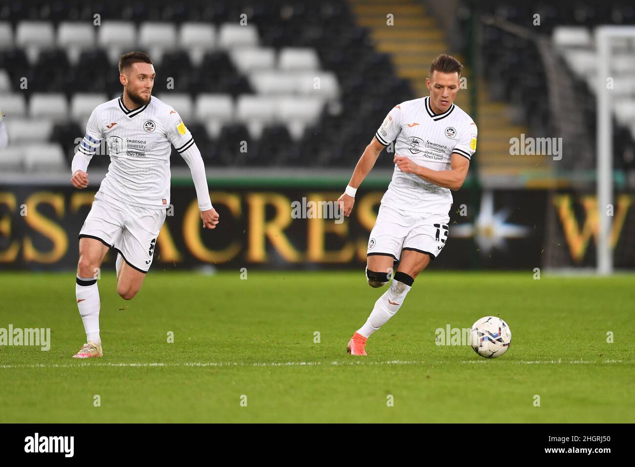 SWANSEA, UK. JAN 22ND Swansea City's new signing and on his debut ...